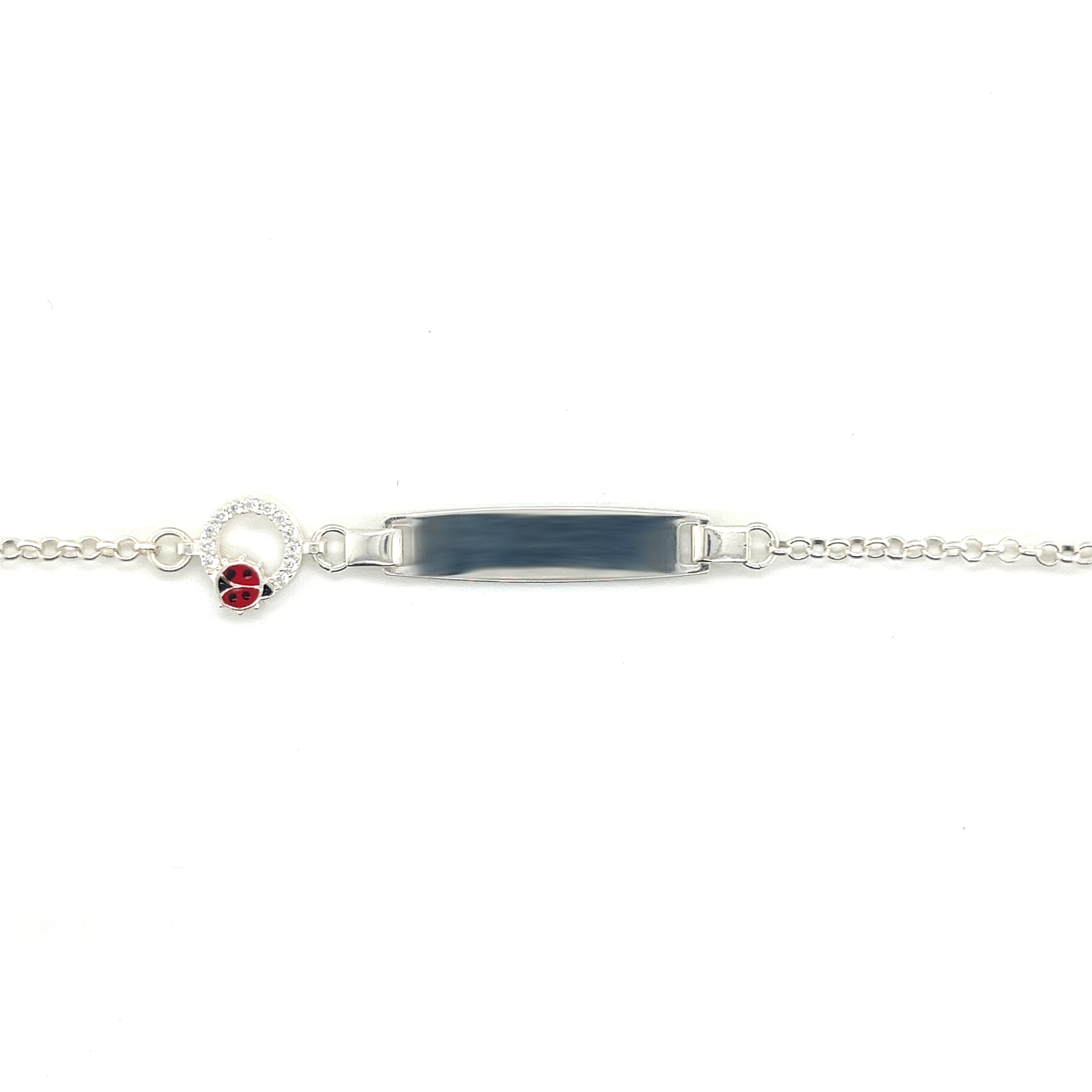 Ladybug 925 Sterling Silver Baby ID Bracelet – Atlanta Jewelers Supply