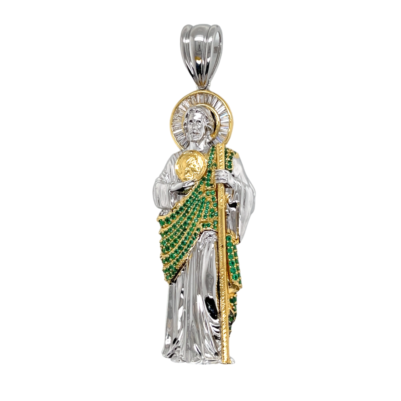 925 Mexican Sterling Silver Saint Jude Pendant – Atlanta Jewelers Supply