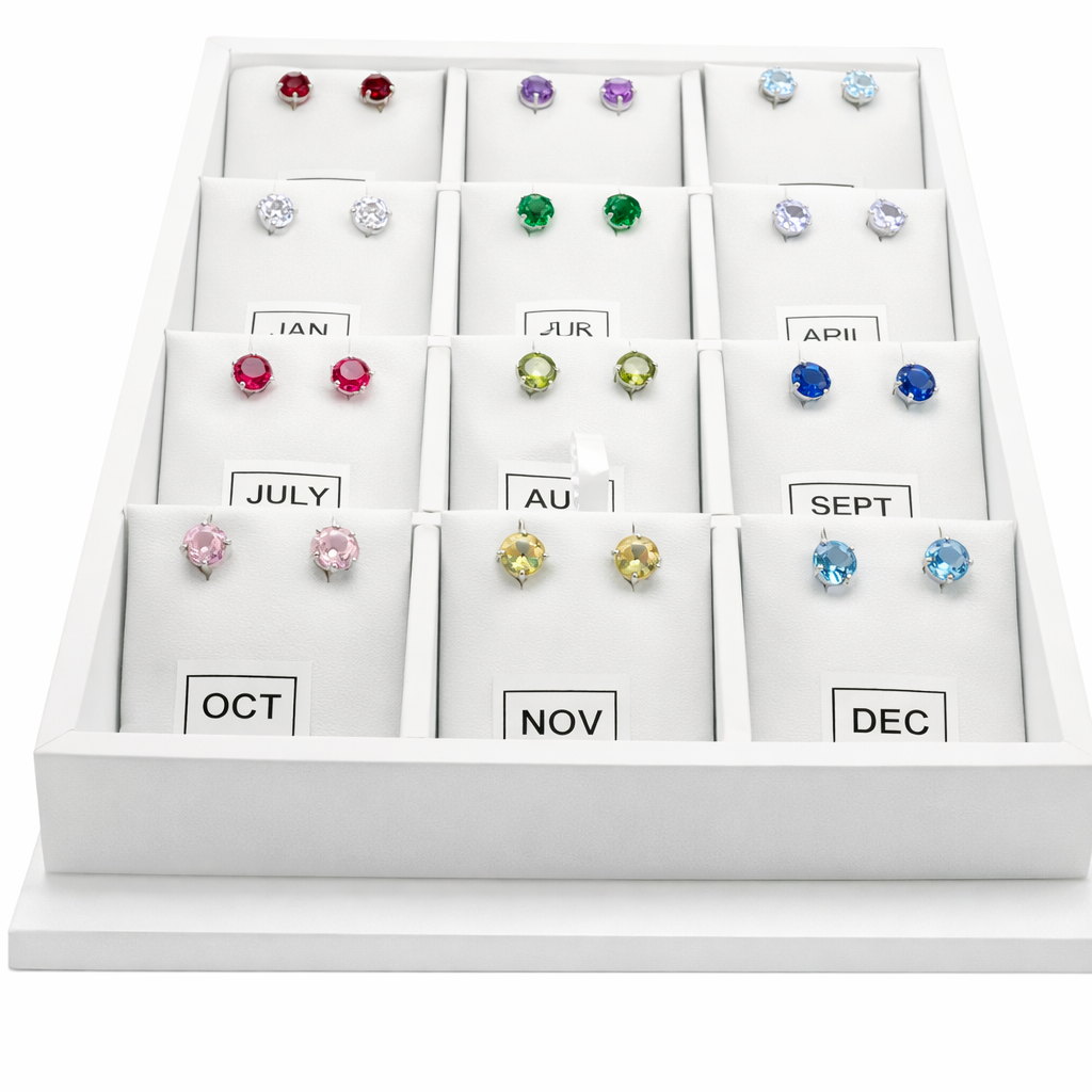 Premade Retail Sterling Silver Birthstone Display – Atlanta Jewelers Supply