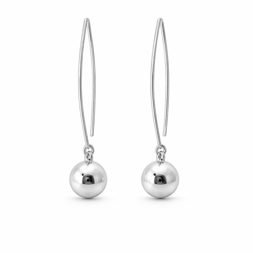 Sterling Silver Dangling Ball Fish Hook Earrings – Atlanta Jewelers Supply