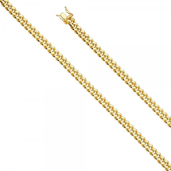 14KT Hollow Miami Cuban 180 Gauge 6.5 mm – Atlanta Jewelers Supply