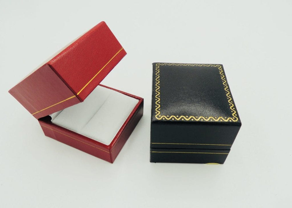 Cartier Style Leatherette Ring Box